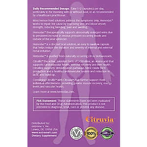 Hemodas - Once Daily Anal Vein Support 250mg Capsule, 50 Count