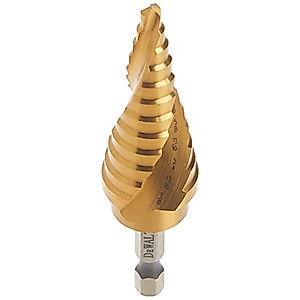 DEWALT Step Drill Bit, Impact Ready, 3/16-Inch-7/8-Inch (DWA1786IR)
