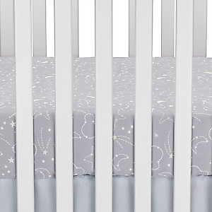 Lambs & Ivy Mickey Mouse 4Piece Crib Bedding Set, Gray
