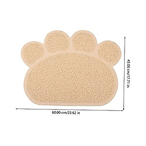 Balacoo Cat Litter Mat Cat Dog Food Pad: Wear- Material is Super Simply Shake it Off, Vacuum it or give it a Quick Rinse to Clean it. Cat Mat