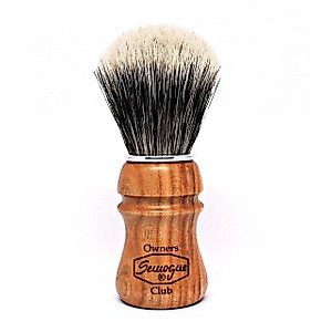 S.O.C. Cherry Wood Shave Brush - Badger shave brush by Semogue