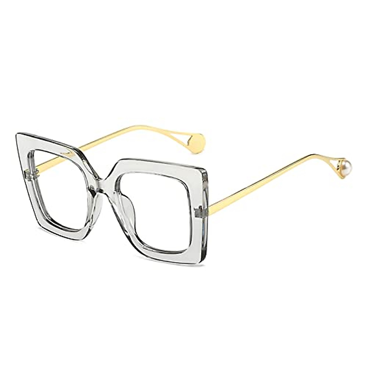 Outray Stylish Blue Light Glasses Non Prescription Frames for Women Cat Eye Fake Glasses Computer Glasses Anti Glare & UV