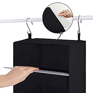 GRANNY SAYS Bundle of 2-Pack Hanging Organizer & 1-Pack Closet Hanging Shelves