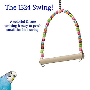 Bonka Bird Toys 1324 Swing Bird Toy Parrot cage Toys Cages Parakeet Cockatiel Finch Lovebird Budgie