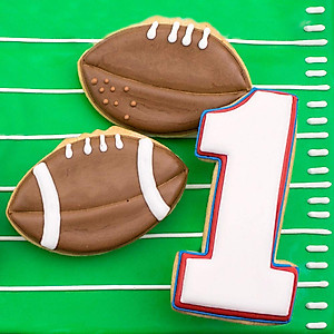 Large Football Cookie Cutter, 4.5" Made in USA by Ann Clark