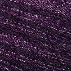 Anderson's Purple Metallic Tulle Wedding Decorating Fabric, 51 Inches x 40 Yards