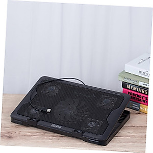 Mikikit Laptop Fan Cooler Portable Fan Notebook Cooler C5 Laptop Cooling Pad Portable Laptop Cooler