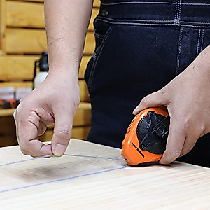 VANQUISH 2 Piece Aluminum Chalk Line Reel 100 Ft. with 4 Oz Blue Chalk Carpenter Construction Chalk Tools 5 to 1 Gear Ratio for Quick Rewind (4301)