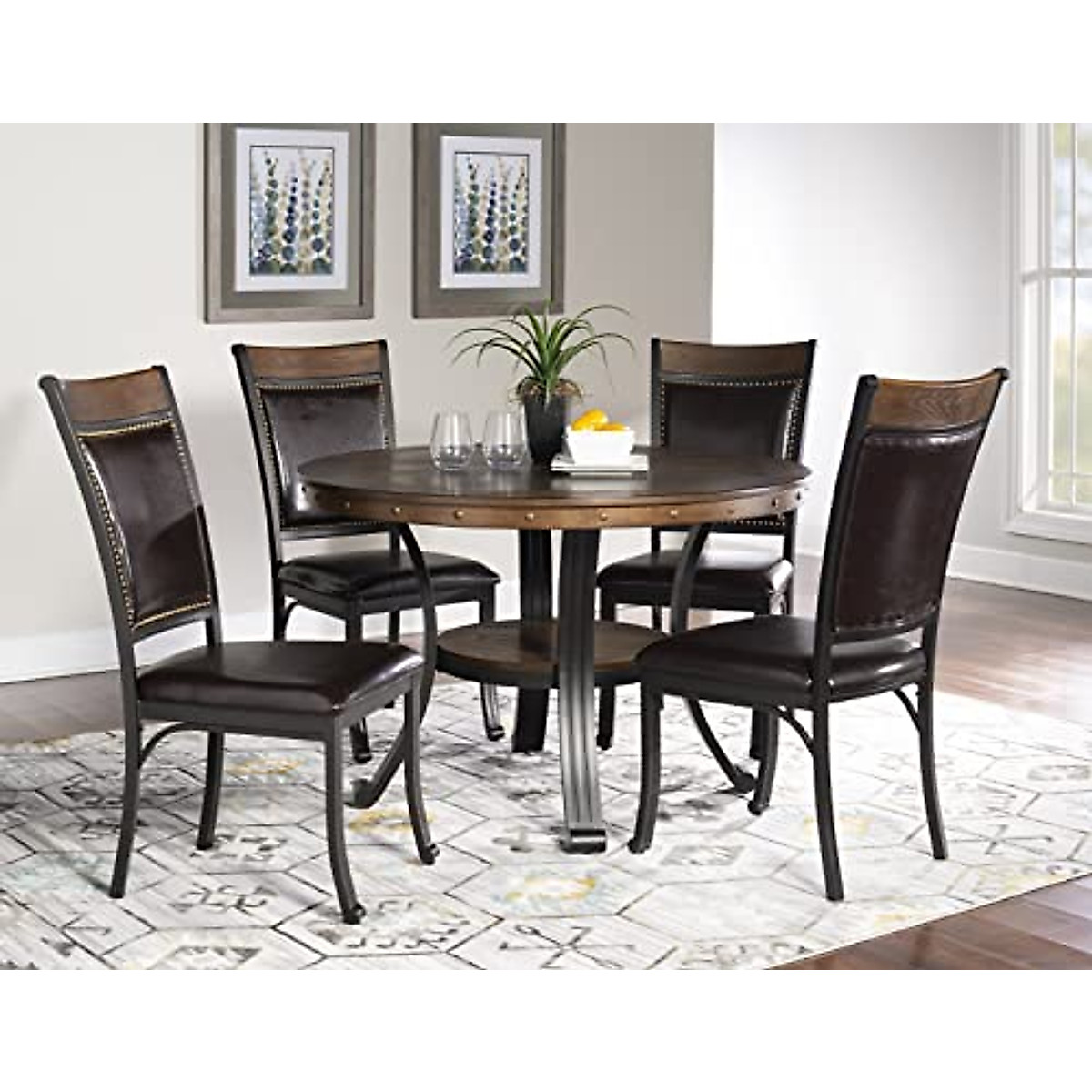 Powell Furniture Franklin Dining Group, Dark Brown