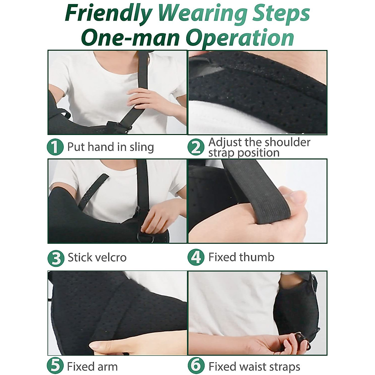 Kids Arm Sling, Multiple Fixed Design, Fashion Medical Arm Support, Comfort, Right & Left Child Arm Slings for Shoulder, Elbow, Wrist Injury, Adjustable for Girl & Boy