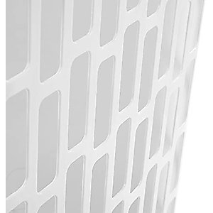 CR-FUSE 2 Pcs Of Mainstays Rectangular Open Laundry Hamper, White (2-Pack)