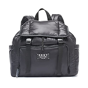 DKNY Women's Casual Lightweight Backpack, Black, One Size