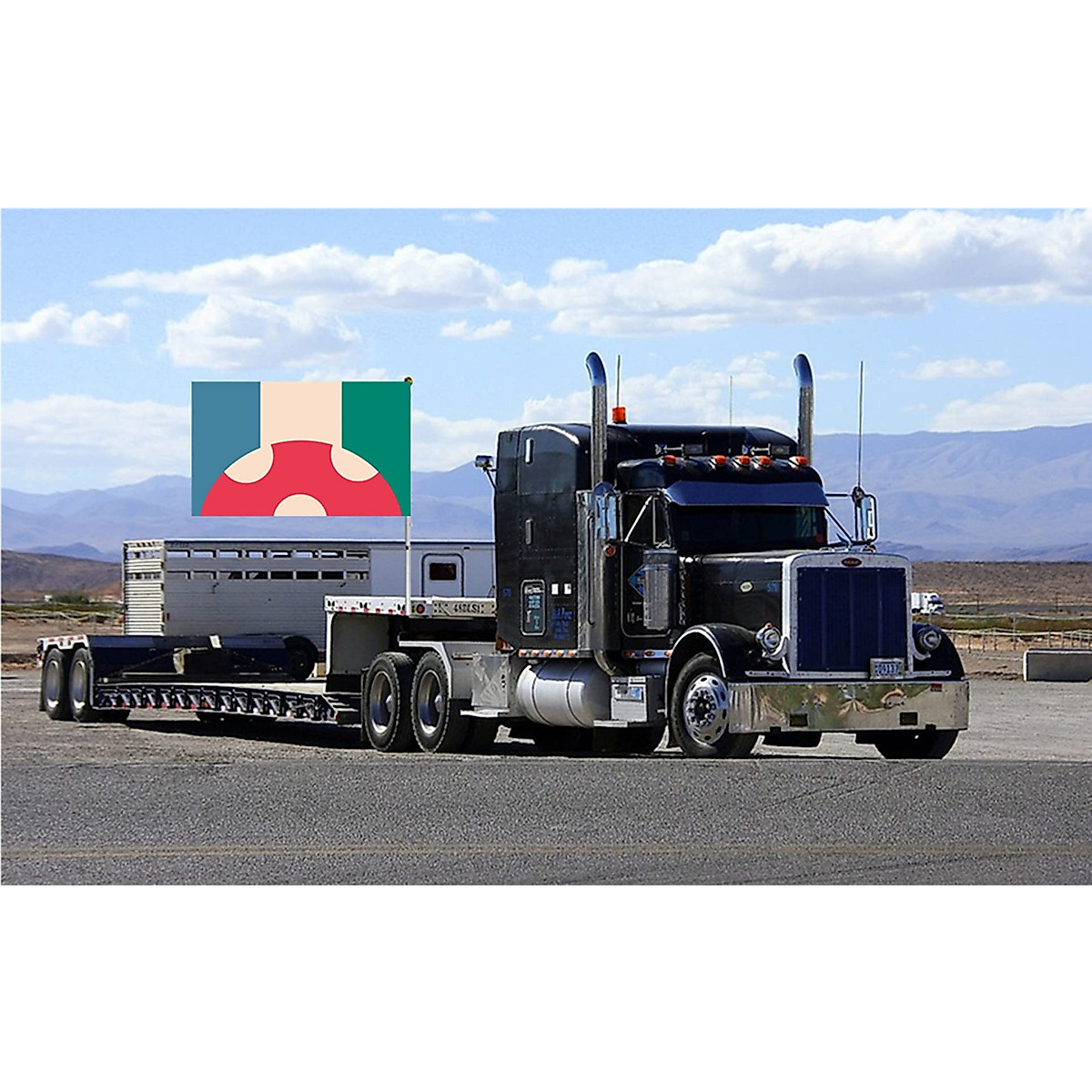 ANCONINE Kinoko Kingdom Flag Dream SMP Flag 3x5FT, Flags with 2 Brass Grommets,SturdyDouble Stitched and Premium Polyester.