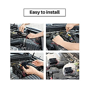 Under Hood Rodent Repeller, Professional Mouse Repellent, Ultrasonic 12V Car Pest Repeller Squirrels, Pack Rat Deterrent for Cars Trucks RV Engine Bay Warehouse Attic with Evictor Strobe Light 2 Pack