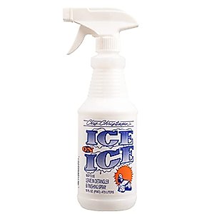 Chris Christensen Ice on Ice Detangler and Finishing Dog Spray, Groom Like a Professional, Ready to Use, Helps Brush/Comb Glide Through Coat, Conditions, No Residue, All Coat Types, Made in USA, 16 oz
