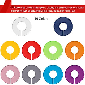 40PCS Clothes Hanger Connector Hooks, Cascading Clothes Hangers for Heavy Duty Space Saving Cascading Connection Hooks with 10 Pieces Clothing Size Dividers Hangers Closet Dividers for Clothes Closet