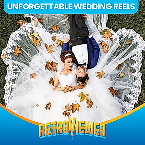 IMAGE3D Custom Viewfinder Reel Plus RetroViewer - for Kids, & Adults, Classic Toys, Slide Viewer, Retro, Vintage, May Work in Old Toys (Red)