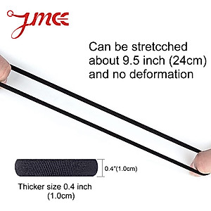 J-MEE Hair Bands Hair ties for Thick Hair 100PCS Seamless Cotton Simply Ponytail Holders Headband Scrunchies Hair Accessories No Crease Damage (Neutral Colors)