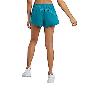 Champion, Absolute, Moisture Wicking, Lightweight Sport Shorts for Women, 4", Rockin Teal, Small