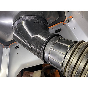 Angled Reducer 4” to 2-1/2”, Connect Shop Vac to Dust Collection Port (4in to 2.5in), Adapter Converter, 45-Degree Elbow, Attach Woodworking Dust Chute to Vacuum Hose, R4520 R4512 (4" to 2-1/2")