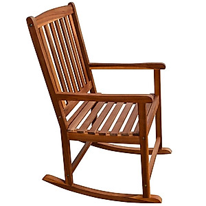 WEHUOSIF Outdoor Rocking Chair,Patio Rocker,Camping Rocker,Wooden Rocking Chair,Pool Rocker,High Back Rocking,Balcony Rocking Chair,for Garden, Lawn, Backyard,Indoors, Patio,Acacia Wood
