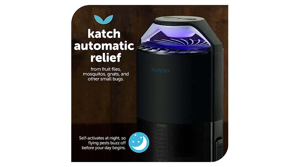 Katchy Midnight Indoor Insect Trap for Fruit Flies & Gnats