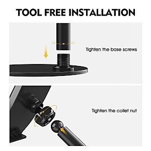 Licheers Tablet Stand and Holder Adjustable, Tablet Holder for Desk, Thick Case Friendly iPad Holder Stand Compatible with(4.7"-13") iPad Pro 12.9,10.9,10.2, Air Mini 4 3 2, Fire, Tab, Nexus, Kindle