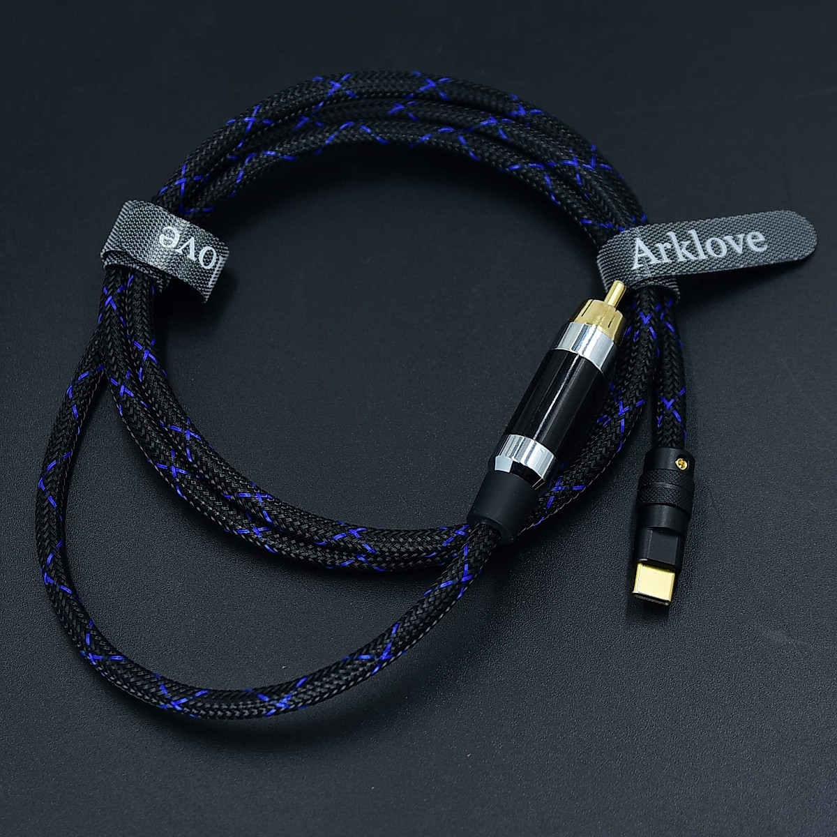 7ft USB c to coaxial Cable Male Type-c to Digital coaxial Audio Interface RCA Female Adapter Wire spdif for dac amp Sound Preamp Amplifier DSD64 dsd128 192K