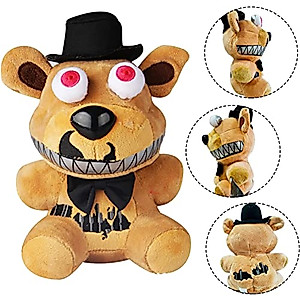 Amriver FNAF Plushies 7inch FNAF Plushies Stuffed Animals Plush Toys - Foxy Plush Bonnie Plush Christmas Stuffed Plush Kids Toy