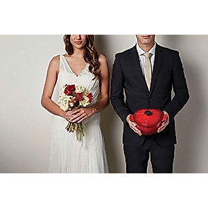 Le Creuset Enameled Cast Iron Heart Cocotte, 2 qt., Cerise