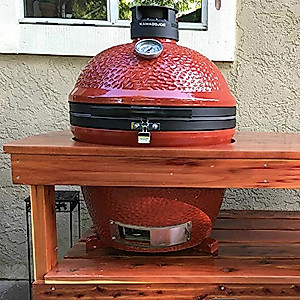 KAMaster Ceramic Grill Feet Shoes Set of 3 for Kamado Grill Accessories Parts Raise Kamado Grill Classic and Big Grill or Primo,Big Green Egg Charcoal Grill For BBQ Grill Table Outdoor and Garden