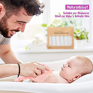 Orighty Baby Washcloths 24-Pack(7''x9''), Microfiber Coral Fleece Baby Towels, Super Soft and Absorbent Wash Cloths for Newborns, Infants and Toddlers, Gentle on Delicate Skin for Face Hands and Body