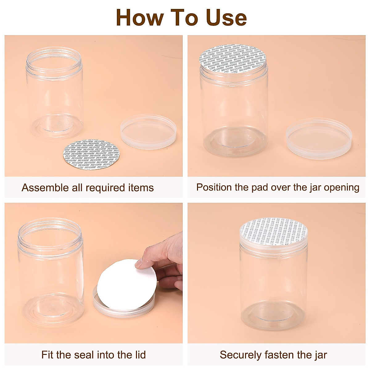 Awclub 25mm/0.98" Foam Lid Liner, 100 Pack Pressure Seal Cap Liners Round Jar Seals - Resistant Tamper Sensitive for Bottle Cap Liners Sealer, White