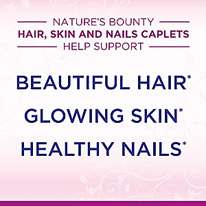 Nature's Bounty Optimal Solutions Hair, Skin & Nails Formula, 60 Coated Caplets