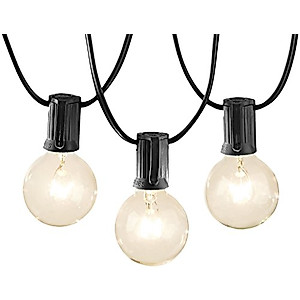 Amazon Basics Patio String Light, 50 Feet, Black