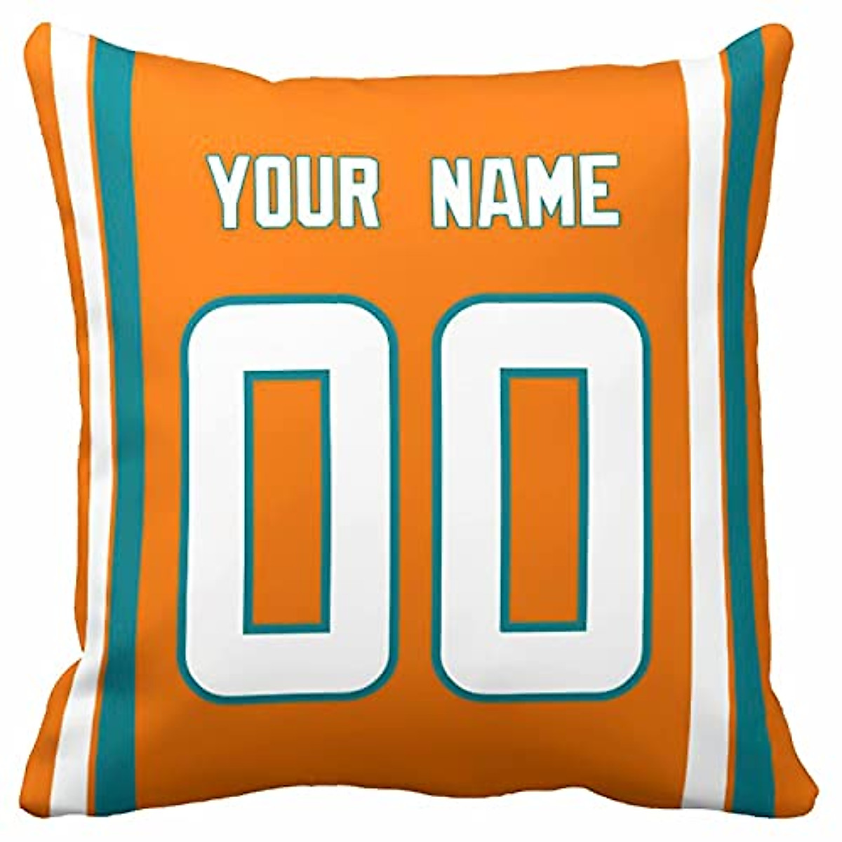 ANTKING Miami Throw Pillow Custom Any Name and Number for Men Youth Boy Gift 16" x 16", 18" x 18"