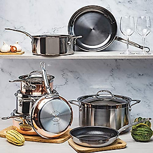 Hestan - ProBond Collection - Professional Clad Stainless Steel Soup Pot, Induction Cooktop Compatible, 3 Quart