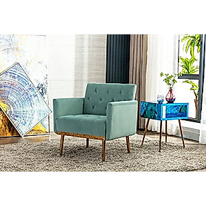 Wooden Porch Rocker Chair Blue