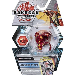 Bakugan Ultra, Dragonoid, 3-inch Tall Armored Alliance Collectible Action Figure and Trading Card
