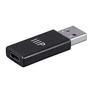 Monoprice USB-C Female to USB-A Male 3.1 Gen 2 Adapter - Up to 10Gbps Data Transfer speeds Through a Compatible Connection