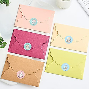 500 Labels Cute Animal Adhensive Thank You Stickers, 1 inch, Thank You Sticker Stickers for Small Candy, Bag Sealing Sticker, Envelope Seals