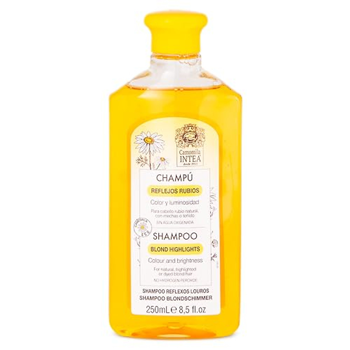 Intea Chamomile Shampoo - Premium Blonde Brightening Shampoo - Non-Ammonia, Easy Application for Natural or Dyed Hair - 8.5oz