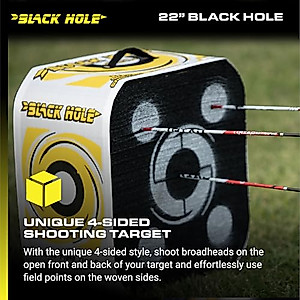 S4 Field Logic Black Hole 22 - 4 Sided Archery Target,yellow