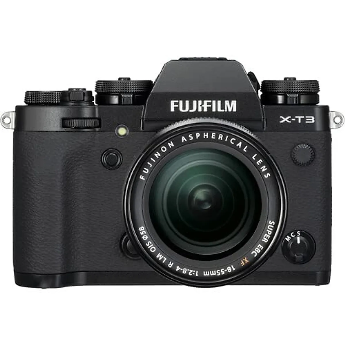 FUJIFILM X-T3 Mirrorless Camera with 18-55mm Lens (Black, USB Charging) Bundle with ProMaster LED Light, Gadget Bag, 2X 64GB SDXC Memory Card, Monopod + More (USA Authorized with Fujifilm Warranty)