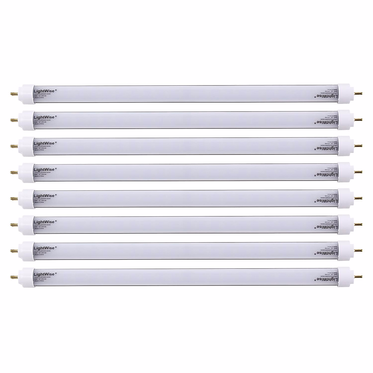 LWL4W40-F8T5 12“ 4Watts White LED T5 Tube with 4000K to Retrofit for 8W T5 Fluorescent Tube of Your Under-Cabinet Lights to get Over 50% Energy Saving! Replace Directly! F8T5-LED4W40 (8)