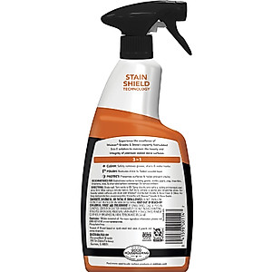 Weiman Granite Cleaner Polish and Protect 3 in 1 - 2 Pack - Streak-Free, pH Neutral Formula for Daily Use on Interior & Exterior Natural Stone