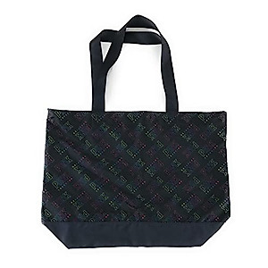 Victoria's Secret PINK Tote Bag Black Rainbow Logos