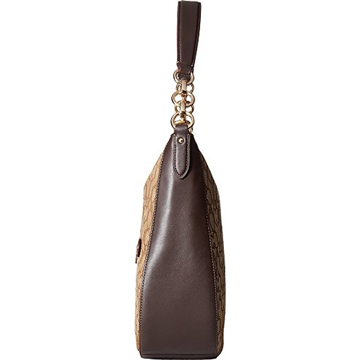 COACH Chelsea 32 Hobo in Signature Li/Khaki/Brown One Size