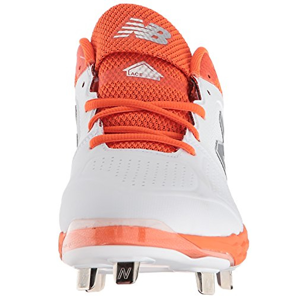 New Balance Women's Fresh Foam Velo V1 Metal Softball Shoe, Orange/White, 5.5 M US