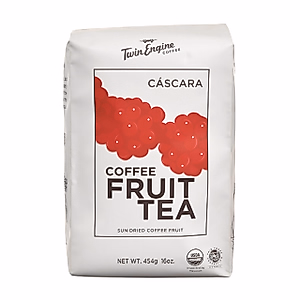 Coffee Fruit Tea - Cascara - superfood with antioxidants - 1lb - WHOLE DRIED COFFEE FRUIT for cold or hot brew - by Twin Engine Coffee